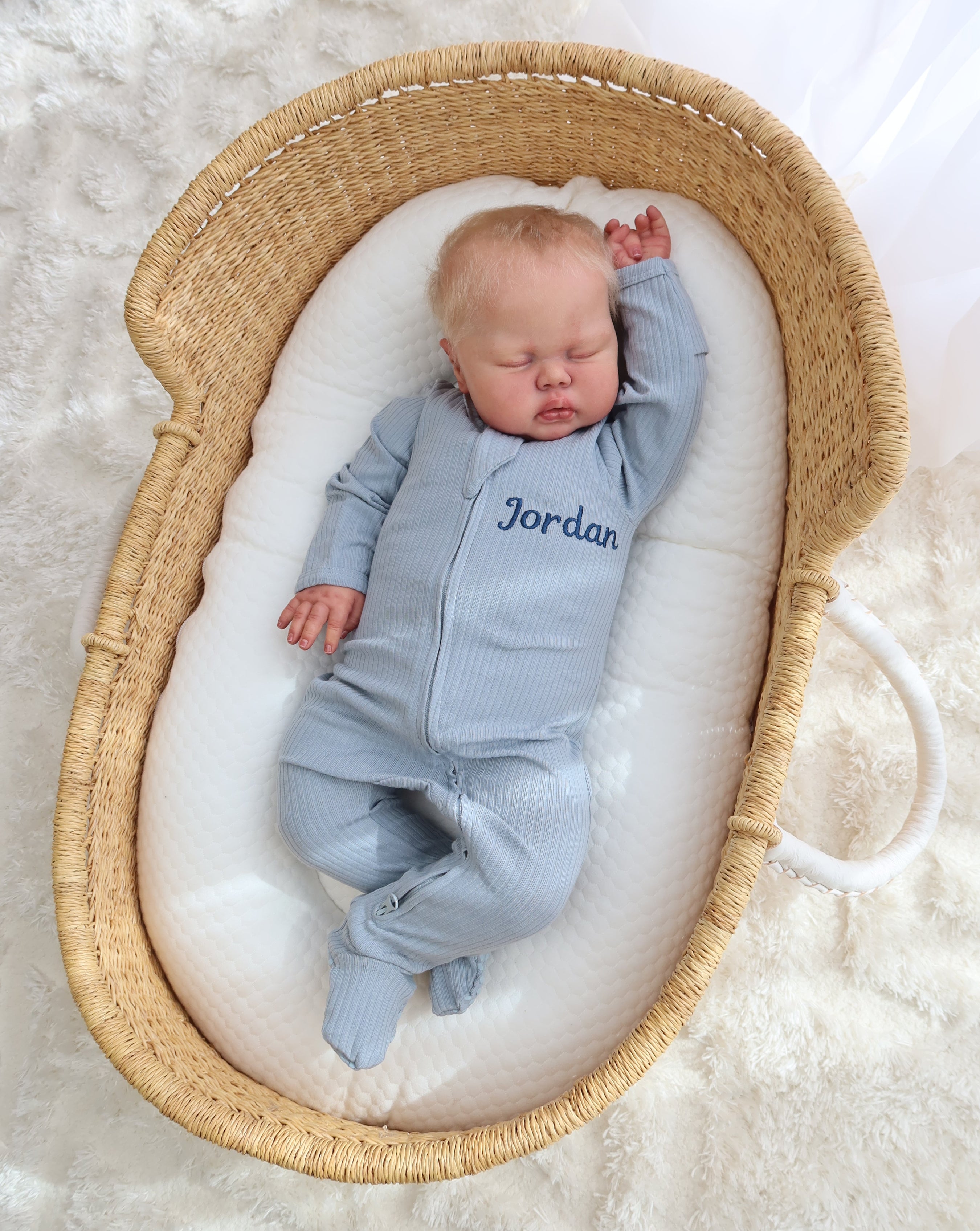 Baby Long Sleeve Footed Zipped Bodysuit – Binkybloom